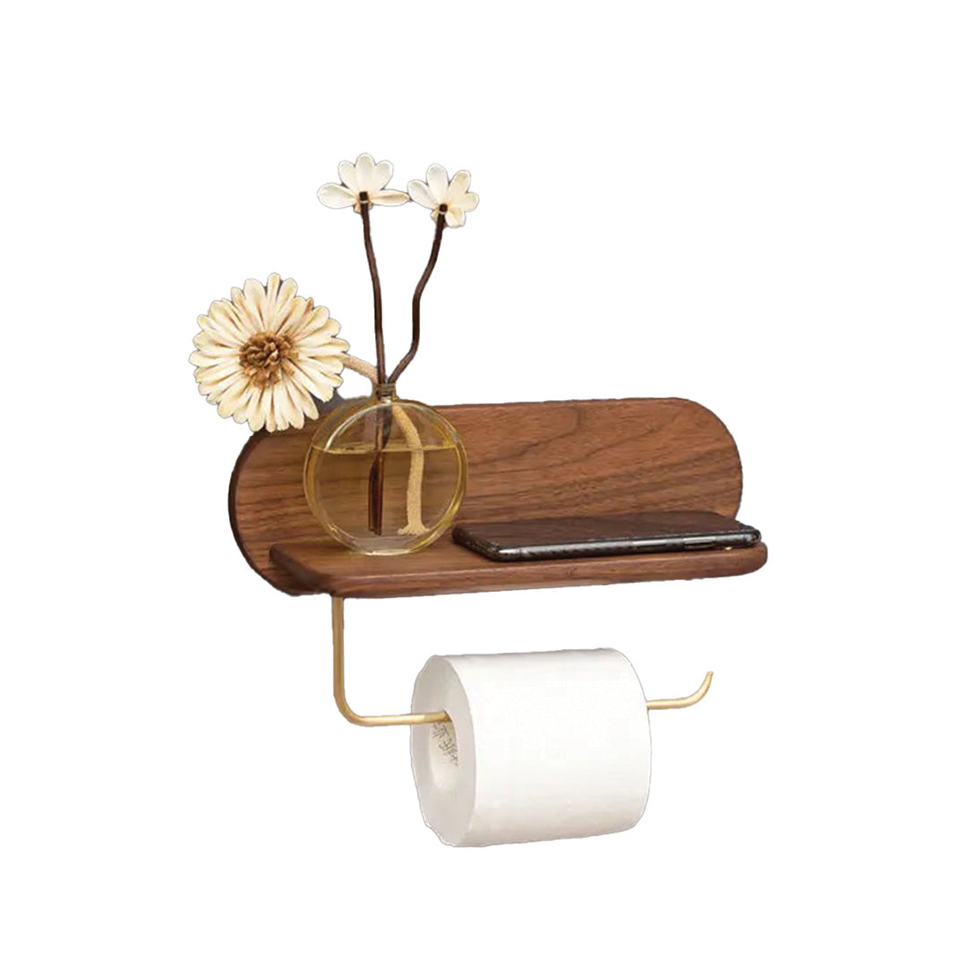 Solid Wood Toilet Paper Holder – Forestey