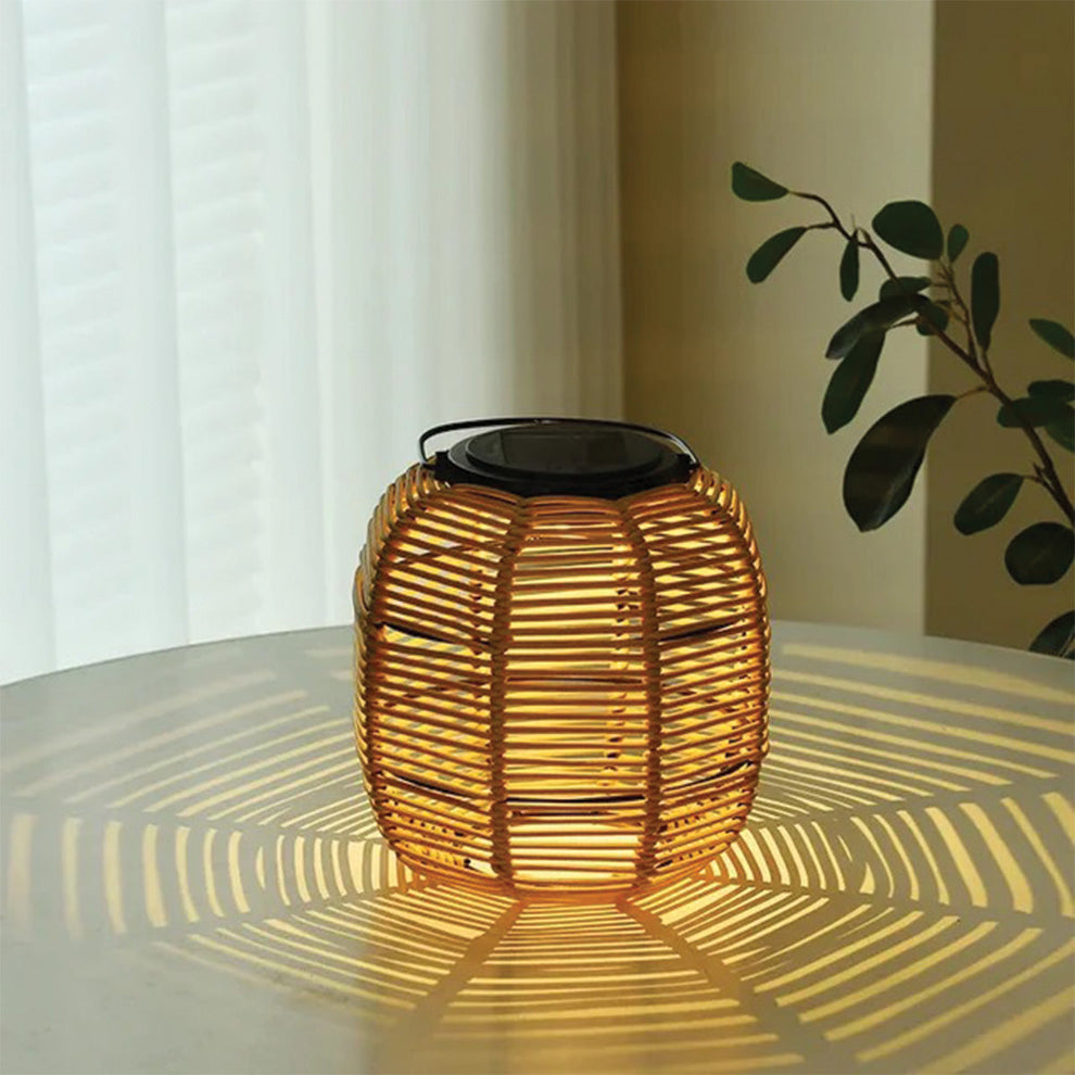Solar Rattan Lantern – Forestey