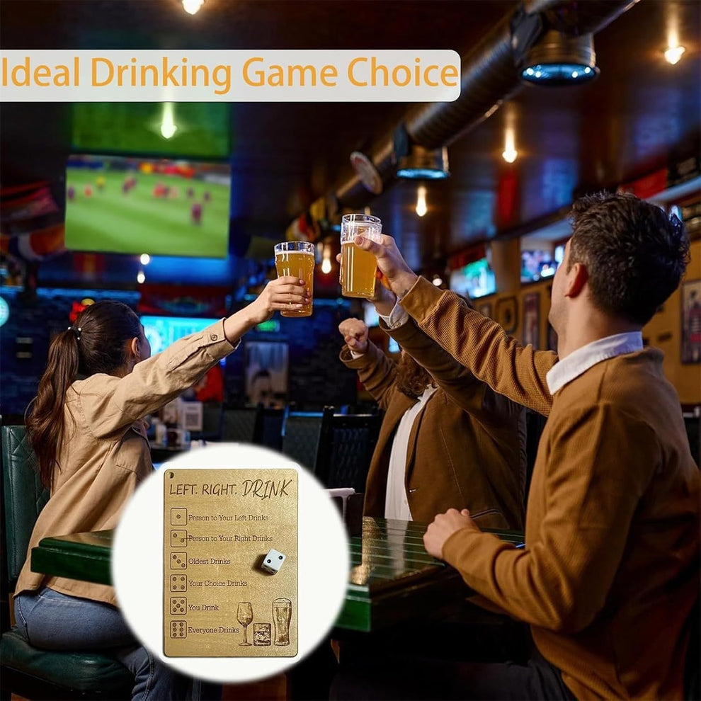 🍻Left Right Drink Drinking Game- Adult Drinking Game Left Right Center ...