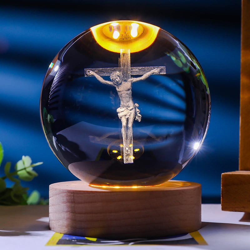 Advent Special 49% OFF🔥3D Christianity Crystal Ball – Forestey